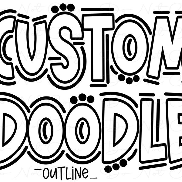 Doodle Letters - Etsy