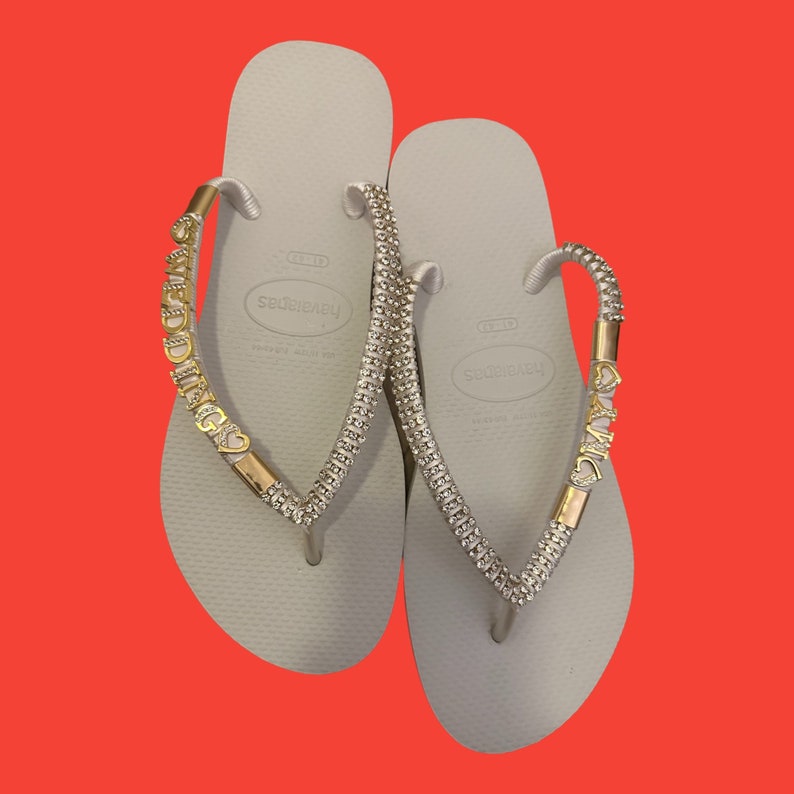 Flip Flops for Bride Wedding - Etsy