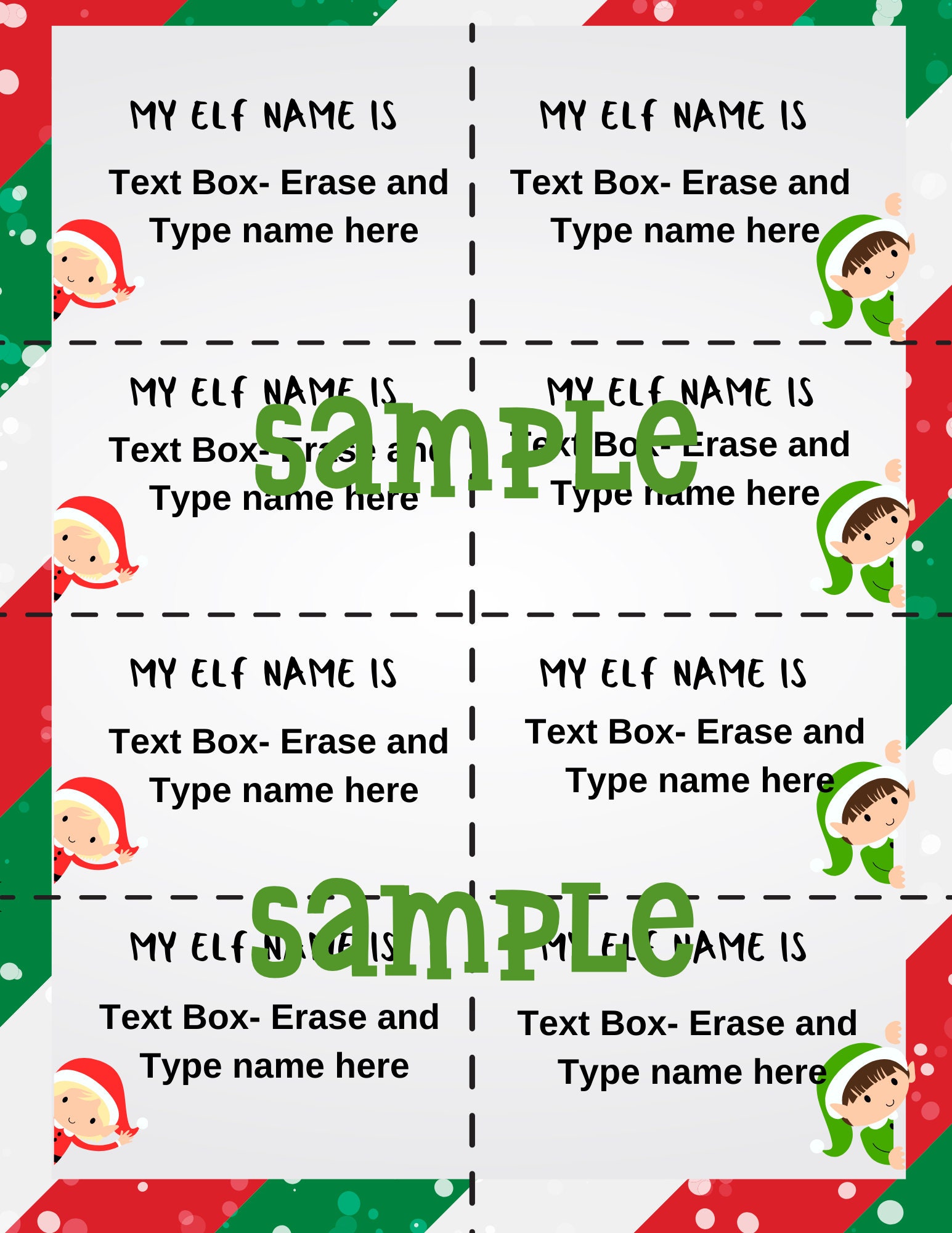 What's Your Elf Name, Printable Elf Name Generator, Sassy Name Game ...