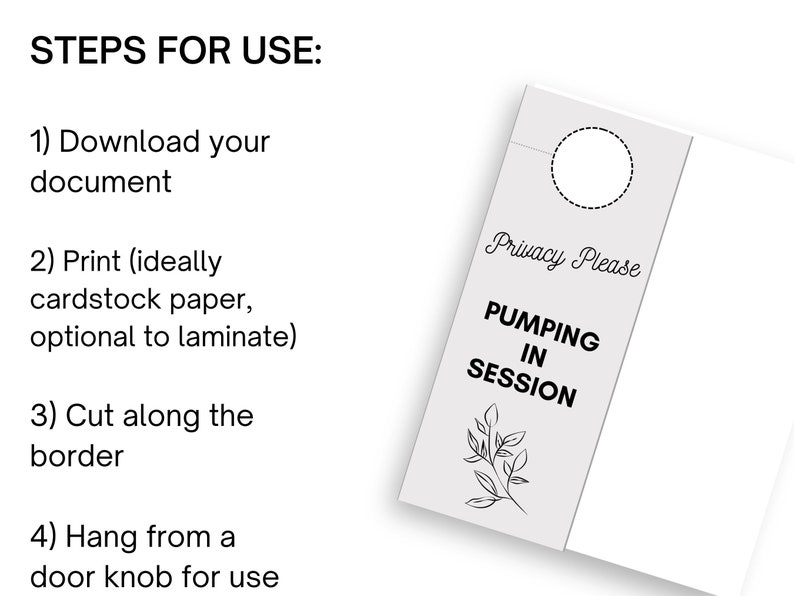 Pumping Sign for Work Pumping Door Sign Breastfeeding Sign Do Not ...