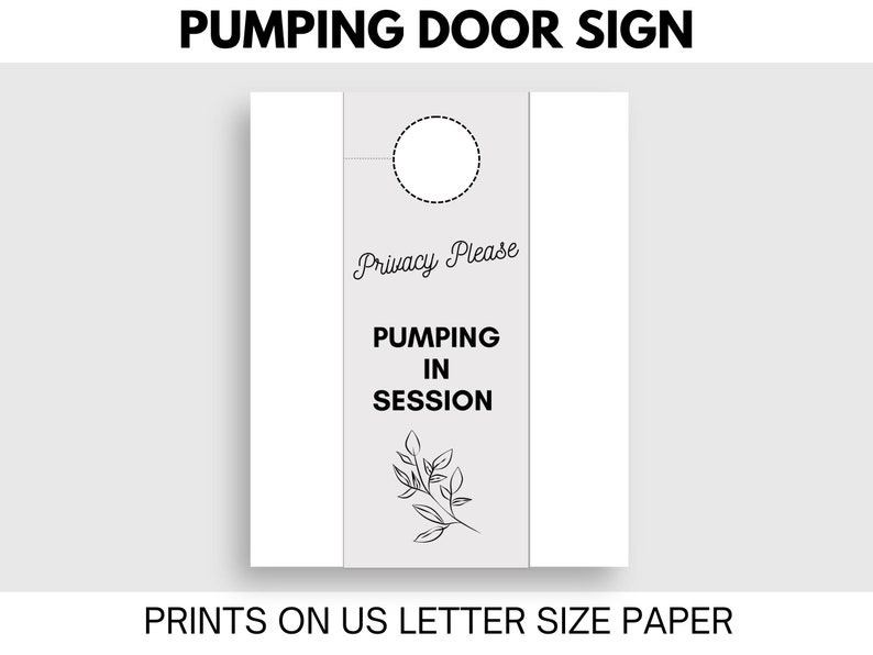 Pumping Sign for Work Pumping Door Sign Breastfeeding Sign Do Not ...