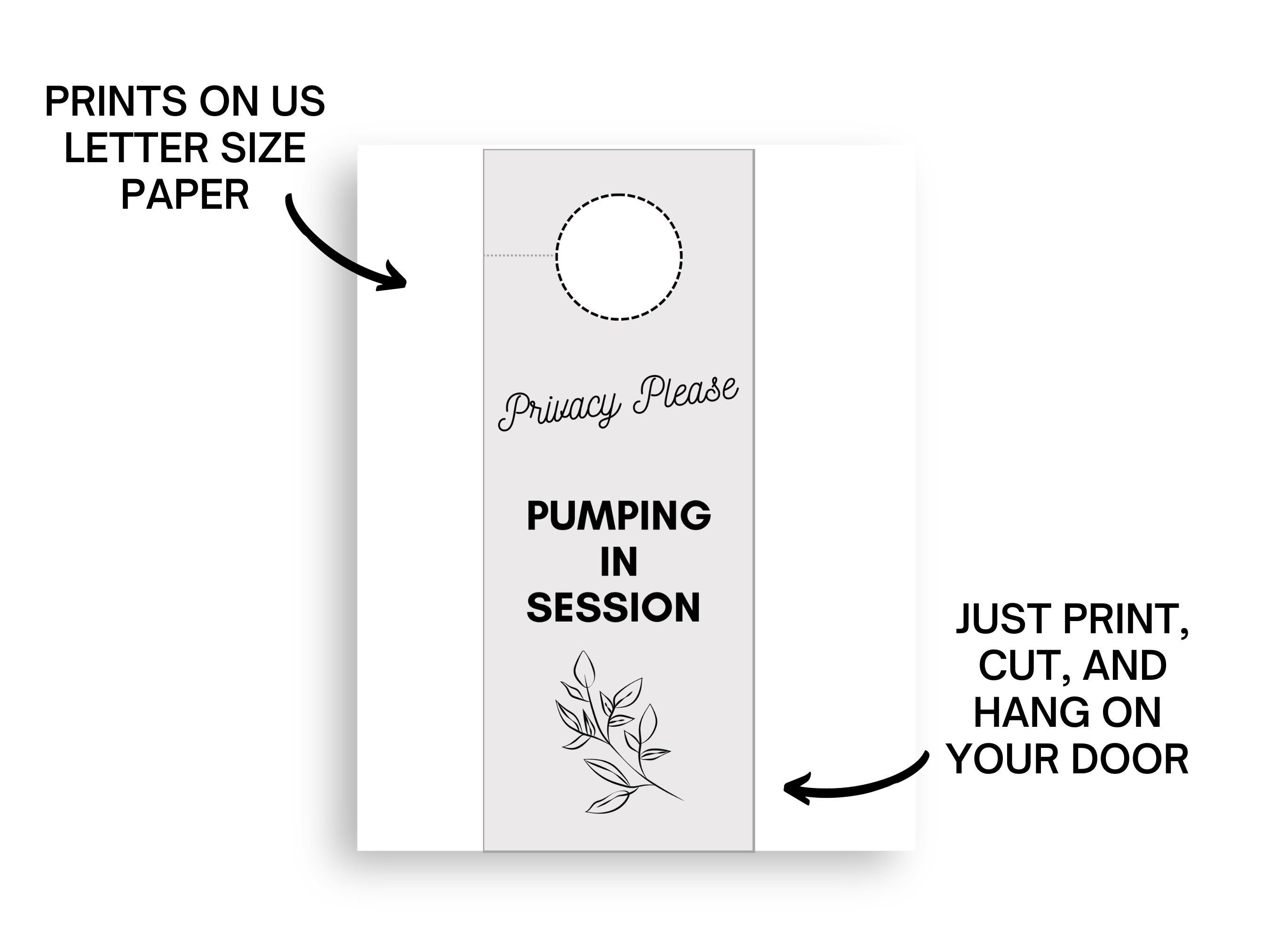 Pumping Sign for Work - Pumping Door Sign - Breastfeeding Sign Do Not ...