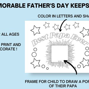 Best Papa Father's Day Keepsake Printable, Father's Day Gift From Kids ...
