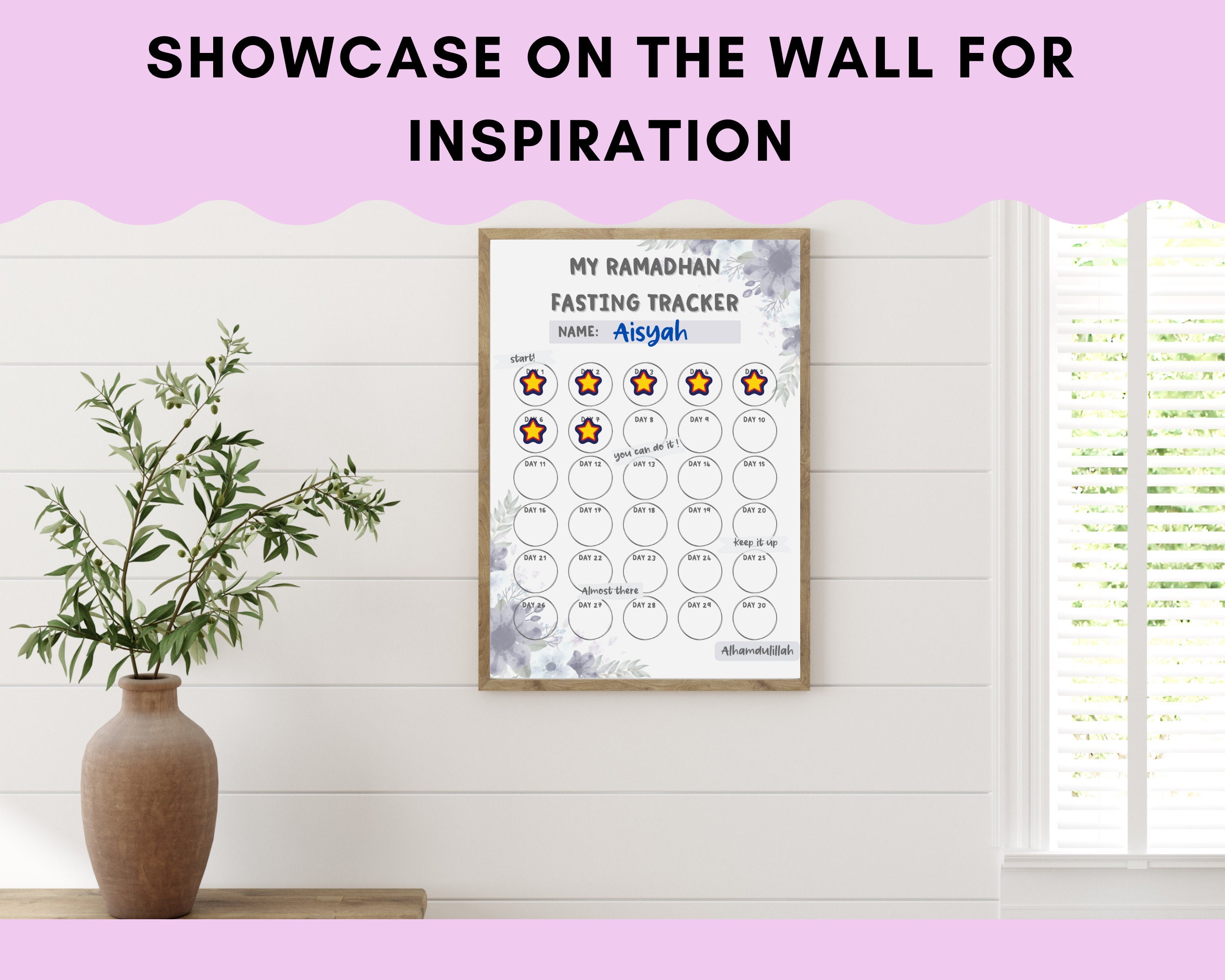 Printable Kids Ramadan Fasting Tracker BUNDLE Ramadan Activity With ...