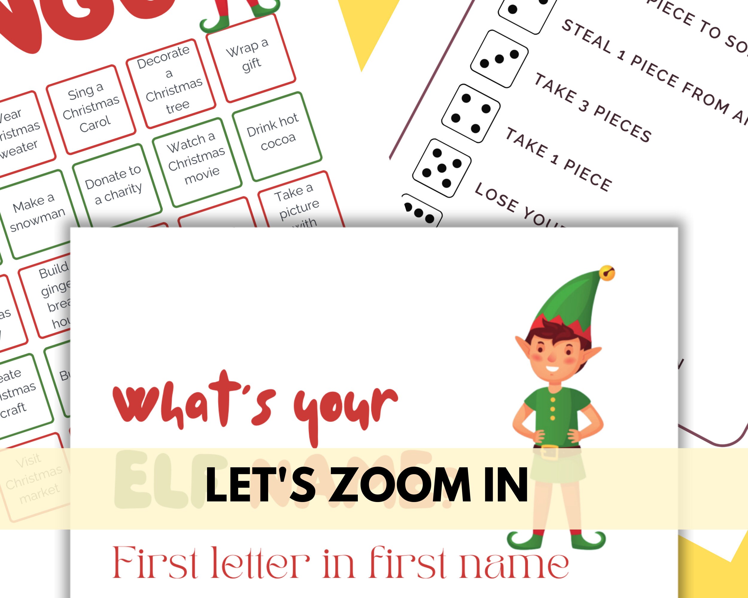 BUNDLE Printable Christmas Party Games Activity Sheet, Creative Stories ...