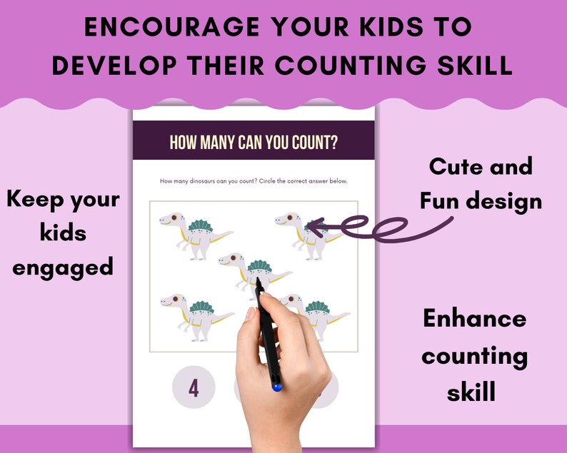 Printable Counting Workbook for Kids Math Number Count Exercise ...