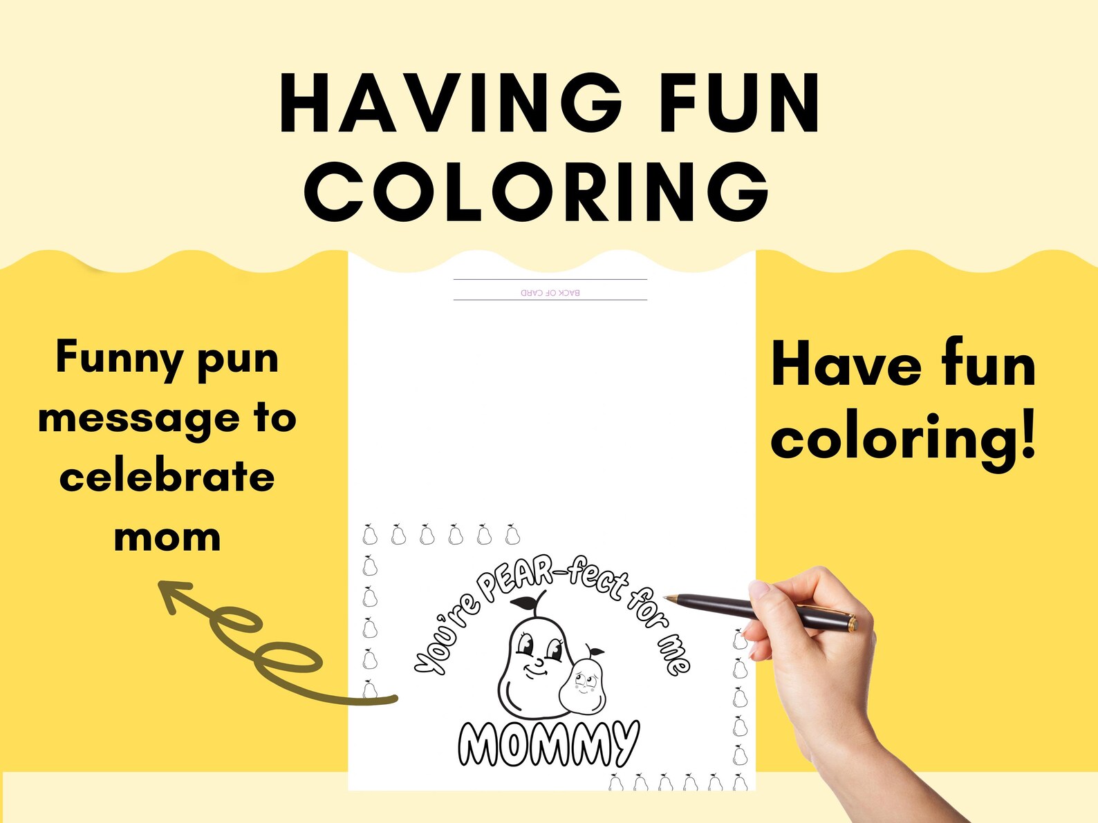 Printable Mother's Day Gift Coloring Card Template Kids Classroom ...