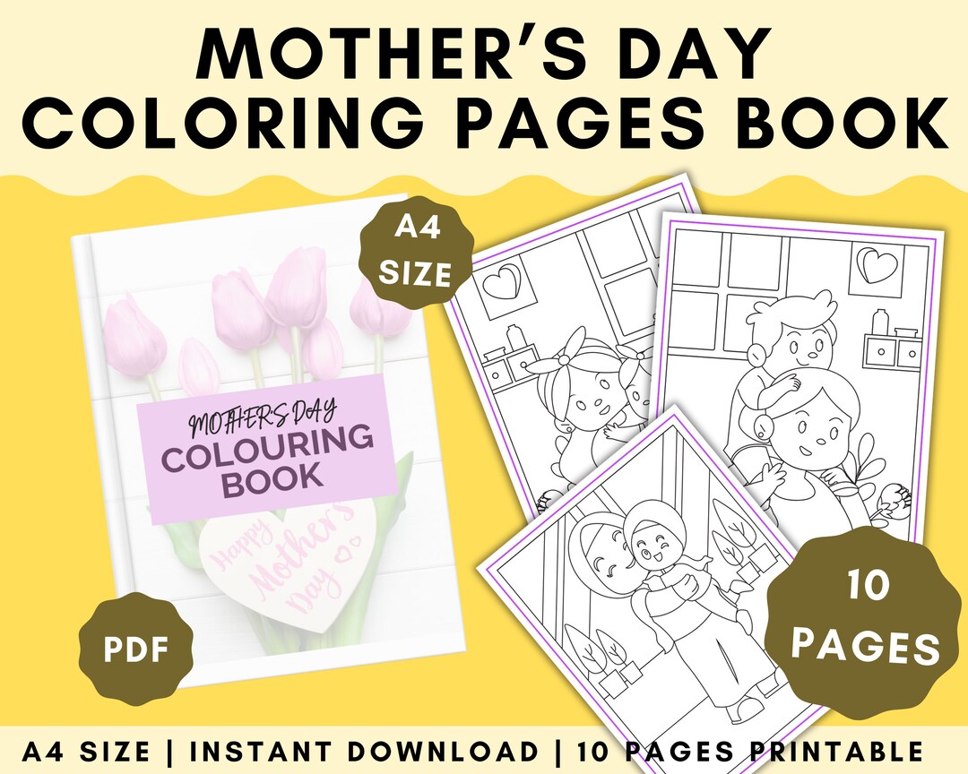 Printable Coloring Mothers Day Activities Ideas for Kids and Mothers ...