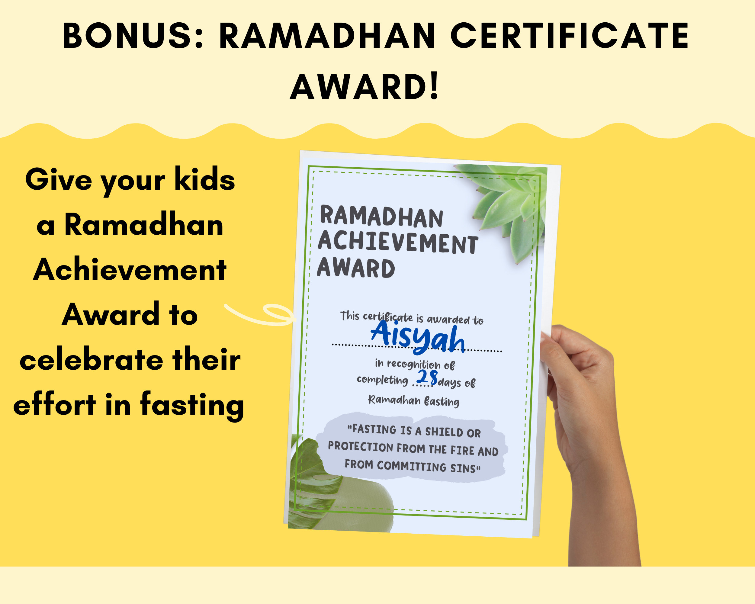 Printable Kids Ramadan Fasting Tracker in Ramadan Activity Planner for ...