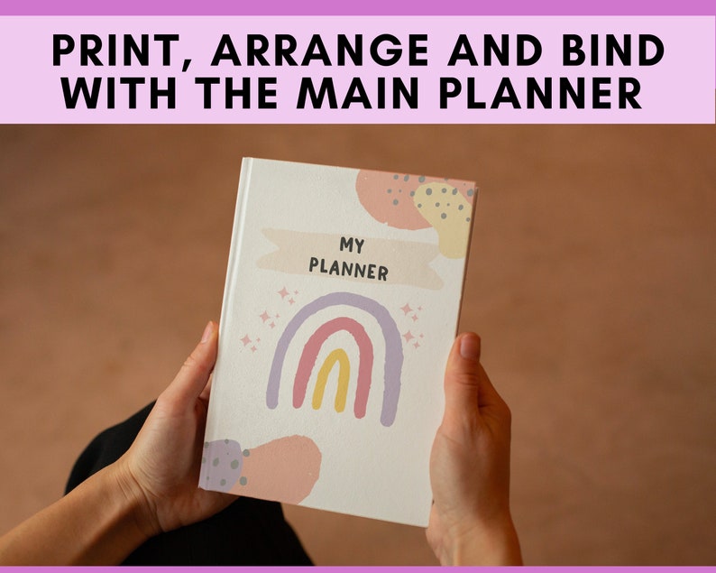 Printable Rainbow Planner Extra Pages BONUS: 2023 Calendar Kids ...