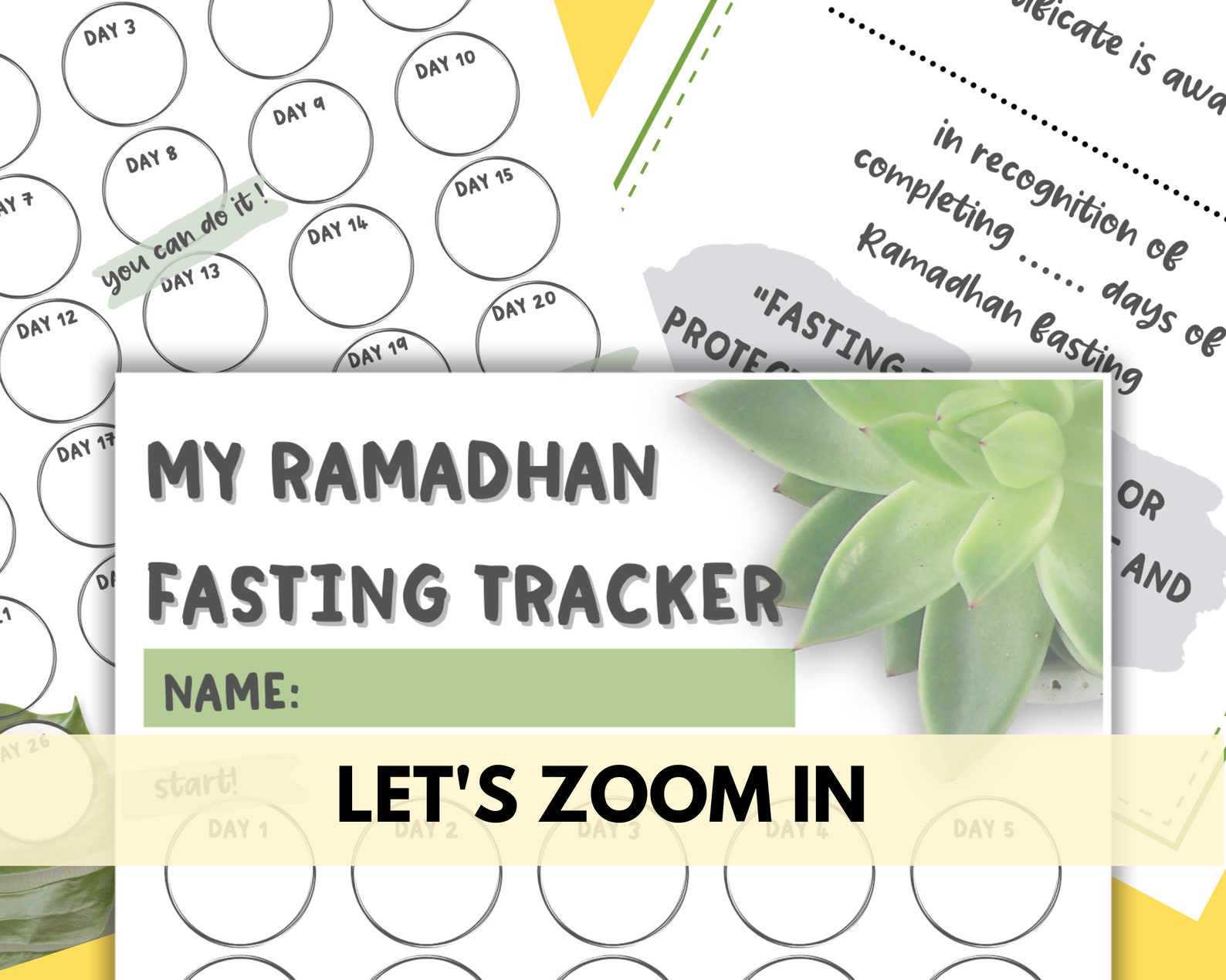 Printable Kids Ramadan Fasting Tracker in Ramadan Activity Planner for ...
