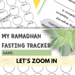 Printable Kids Ramadan Fasting Tracker in Ramadan Activity Planner for ...