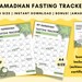 Printable Kids Ramadan Fasting Tracker in Ramadan Activity Planner for ...