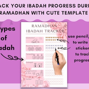 Printable Ramadan Ibadah Tracker Planning Activity Ramadan for Kids ...