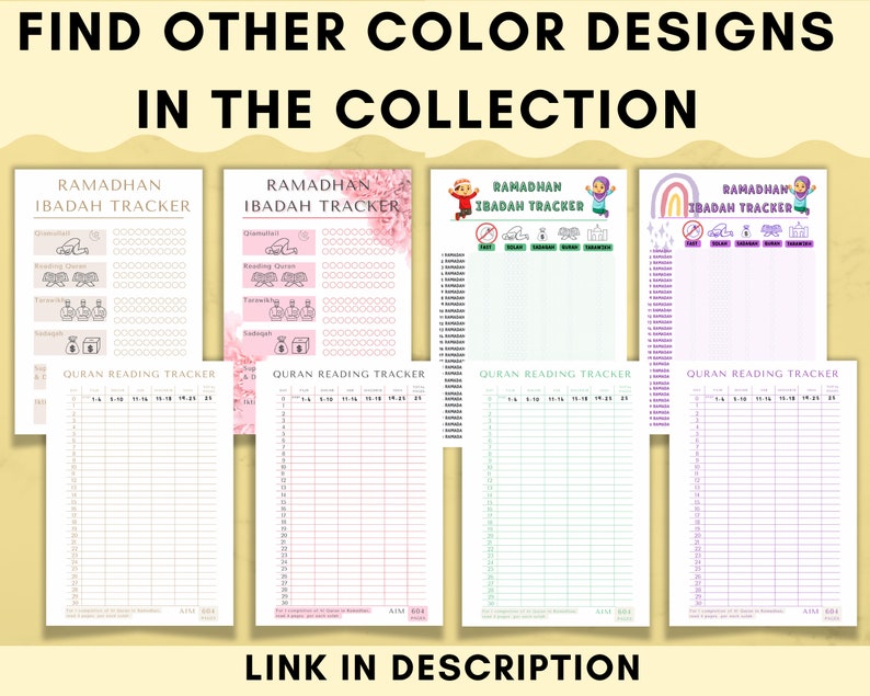 Printable Kids Ramadan Ibadah Tracker for Kids Activity Learning ...