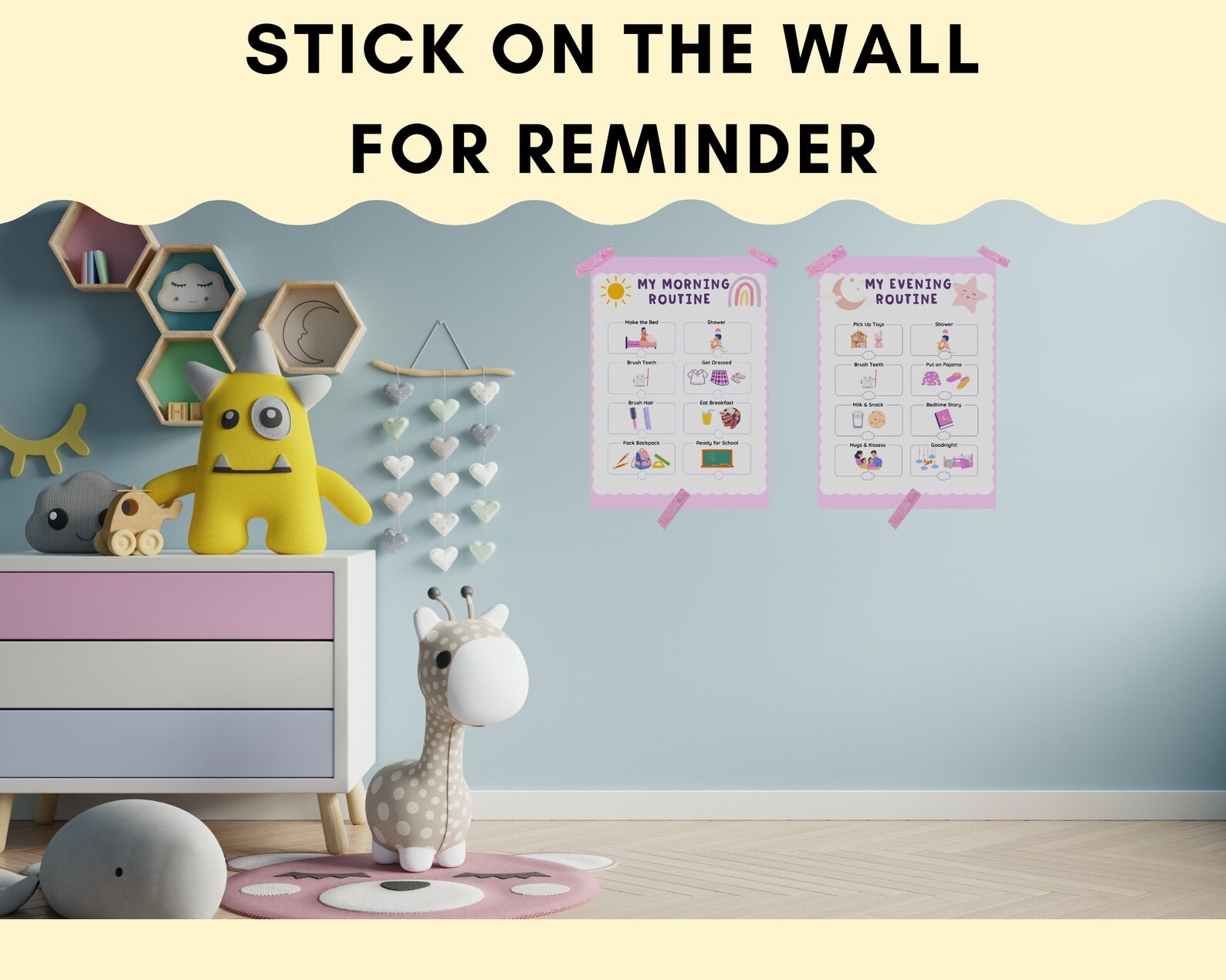 Printable Kids Daily Routine Journal Activity for Kids Morning Routine ...