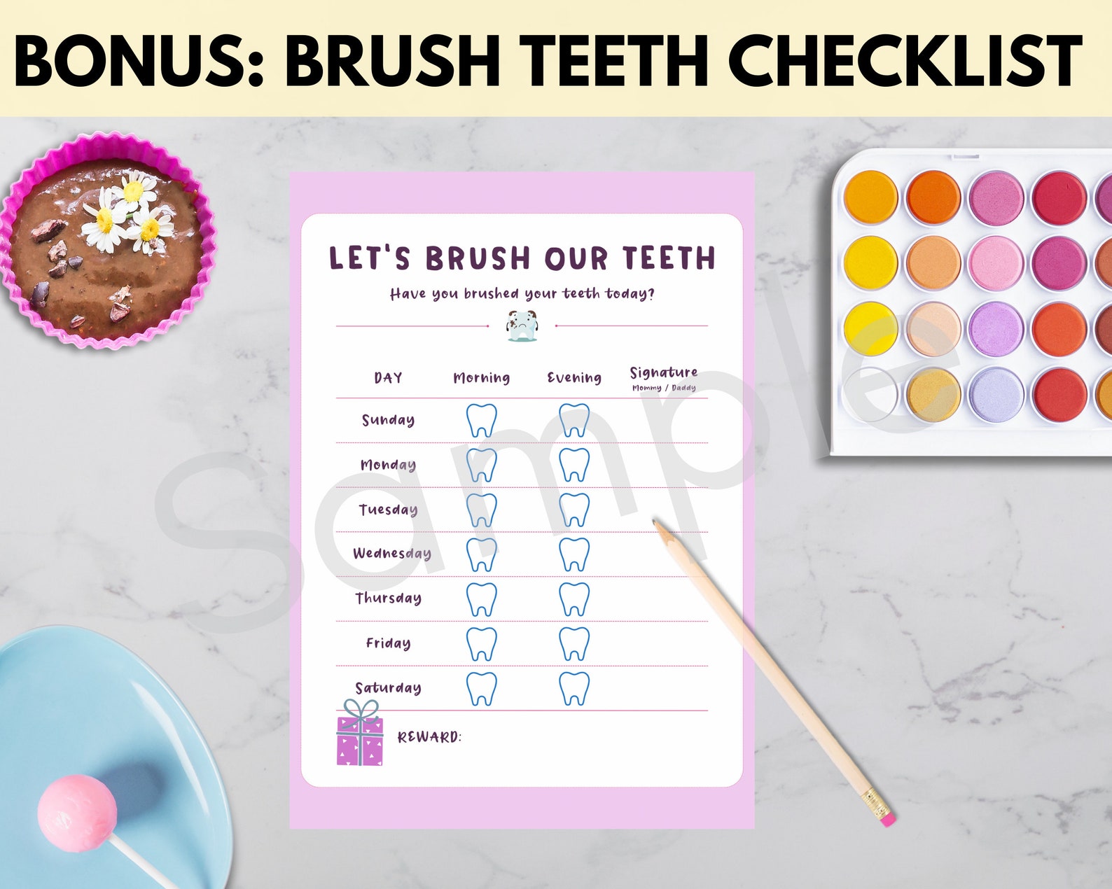 Printable Kids Daily Routine Journal Activity for Kids Morning Routine ...