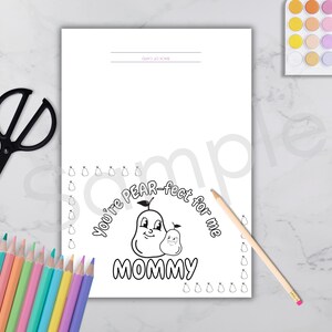 Printable Mother's Day Gift Coloring Card Template Kids Classroom ...