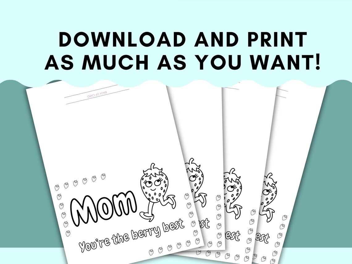 Printable Mother's Day Coloring Card Template Kids Activity Coloring ...