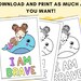 Printable Coloring Page Mermaid Positive Affirmation Motivation Words ...