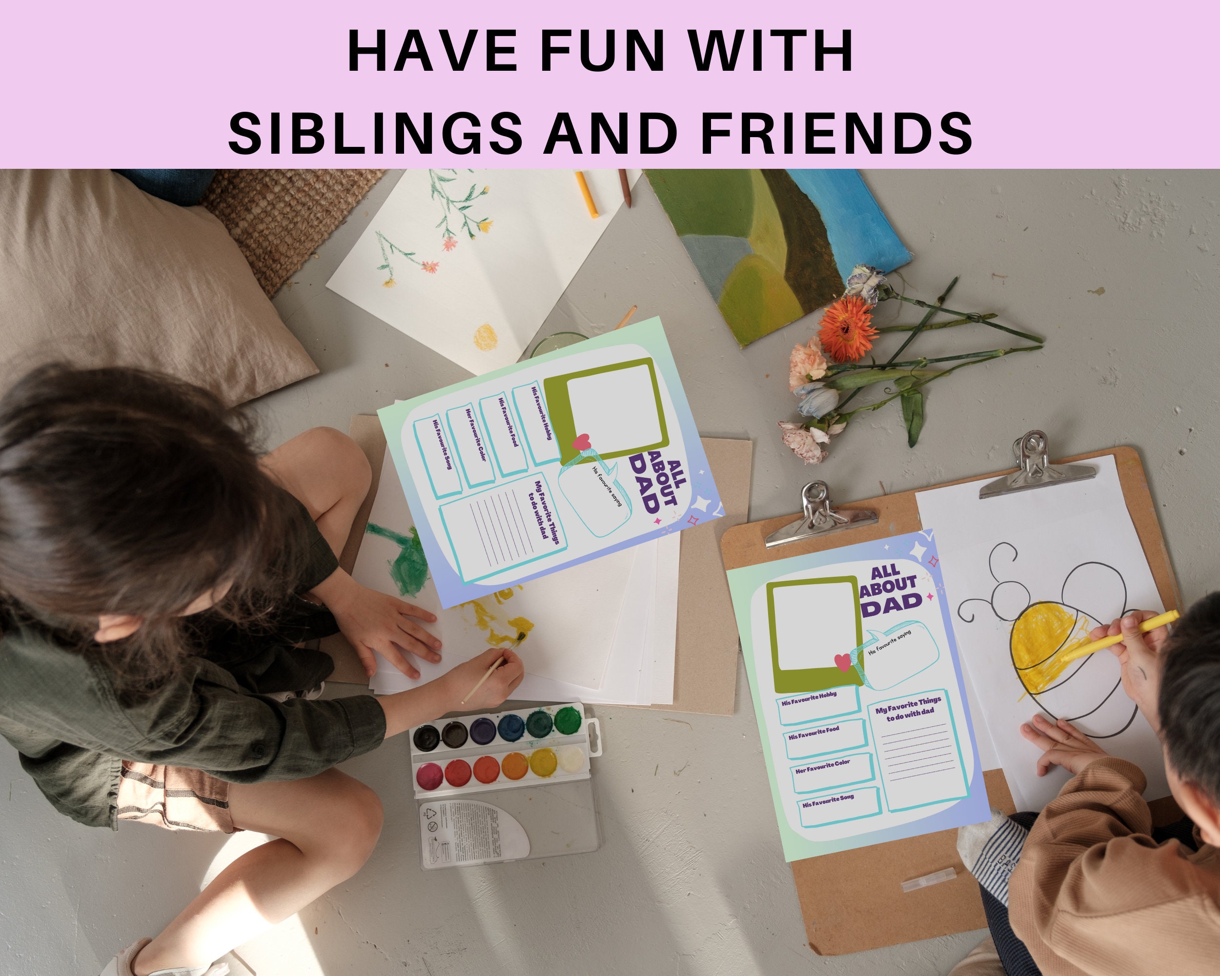 Printable Father’s Day Activity Ideas All About Dad Worksheet Knowing ...