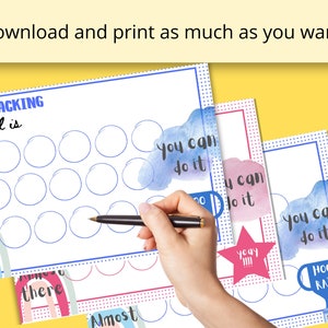 Printable Kids Goal Tracking Planner Ideas for Children Goal Tracking ...
