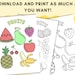 Printable Coloring Page Fruits Coloring Sheet for Kids Activity Ideas ...