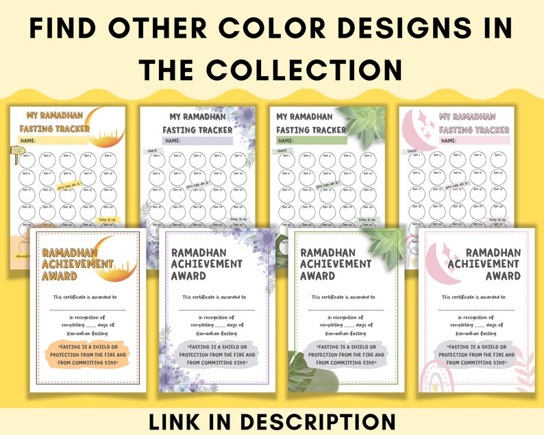 Printable Kids Ramadan Fasting Tracker Kids Activity Ramadan Activity ...