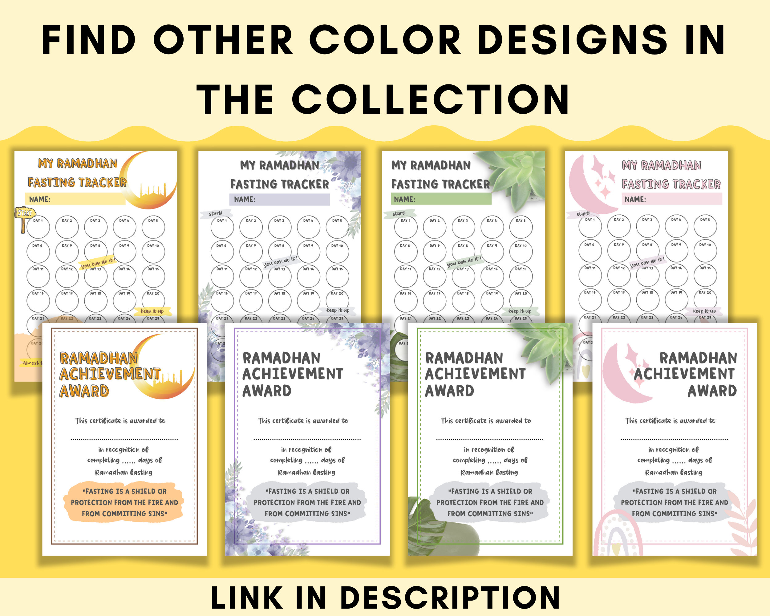 Printable Kids Ramadan Fasting Tracker in Ramadan Activity Planner for ...