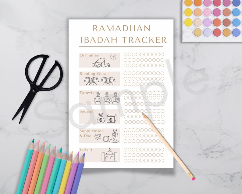 Printable Ramadan Ibadah Tracker Ramadan Activity With BONUS Quran ...