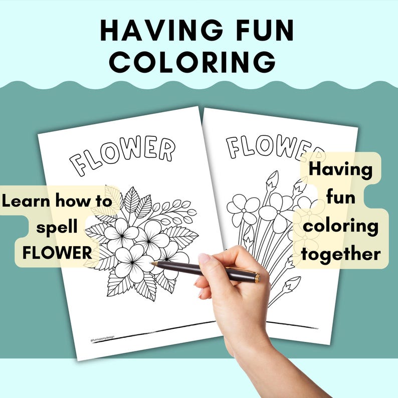 Printable Coloring Page Flower Coloring Sheet for Kids Activity Ideas ...