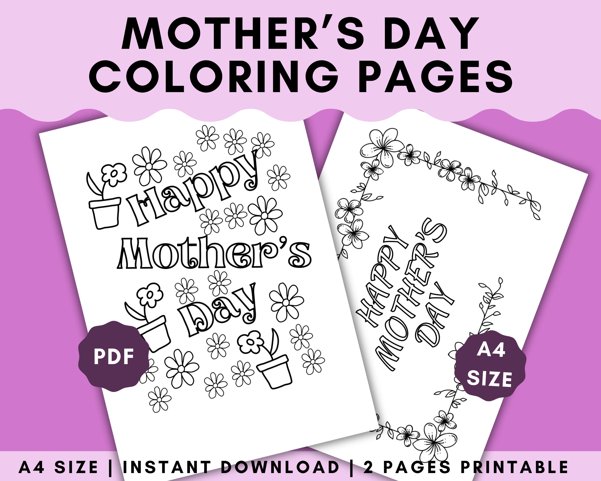 Mother Day Coloring Pages