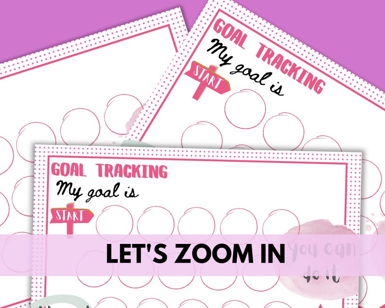 Kids Goal Tracking Printable Planner for Kids Reading Log Worksheet for ...