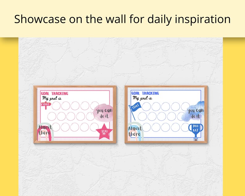 Printable Kids Goal Tracking Planner Ideas for Children Goal Tracking ...