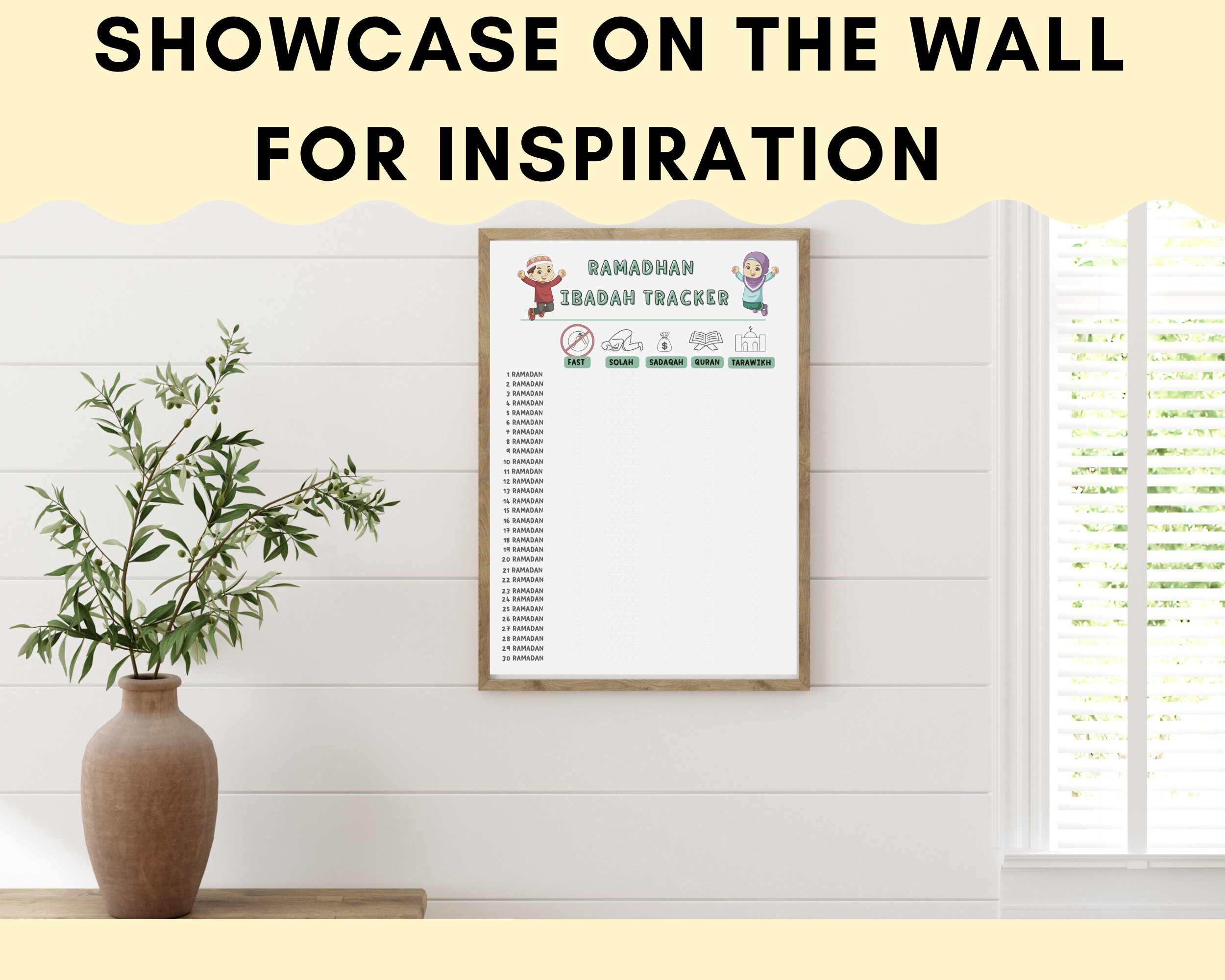 Printable Kids Ramadan Ibadah Tracker for Kids Activity Learning ...