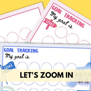 Printable Kids Goal Tracking Planner Ideas for Children Goal Tracking ...
