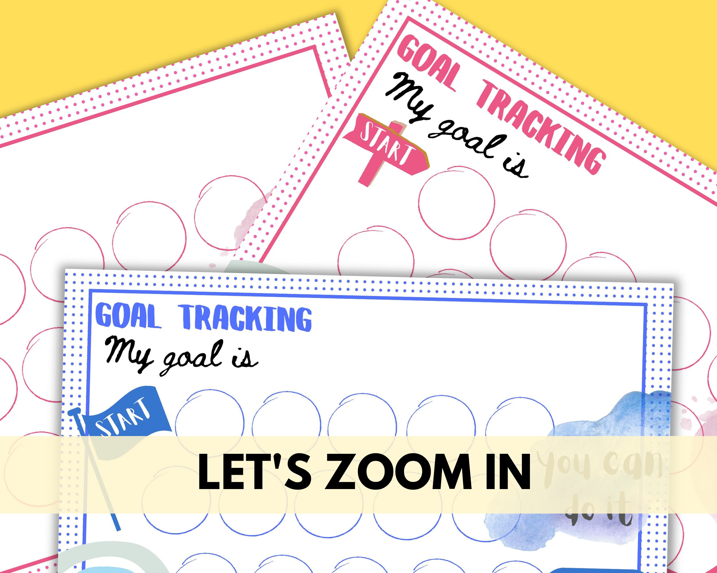 Printable Kids Goal Tracking Planner Ideas for Children Goal Tracking ...