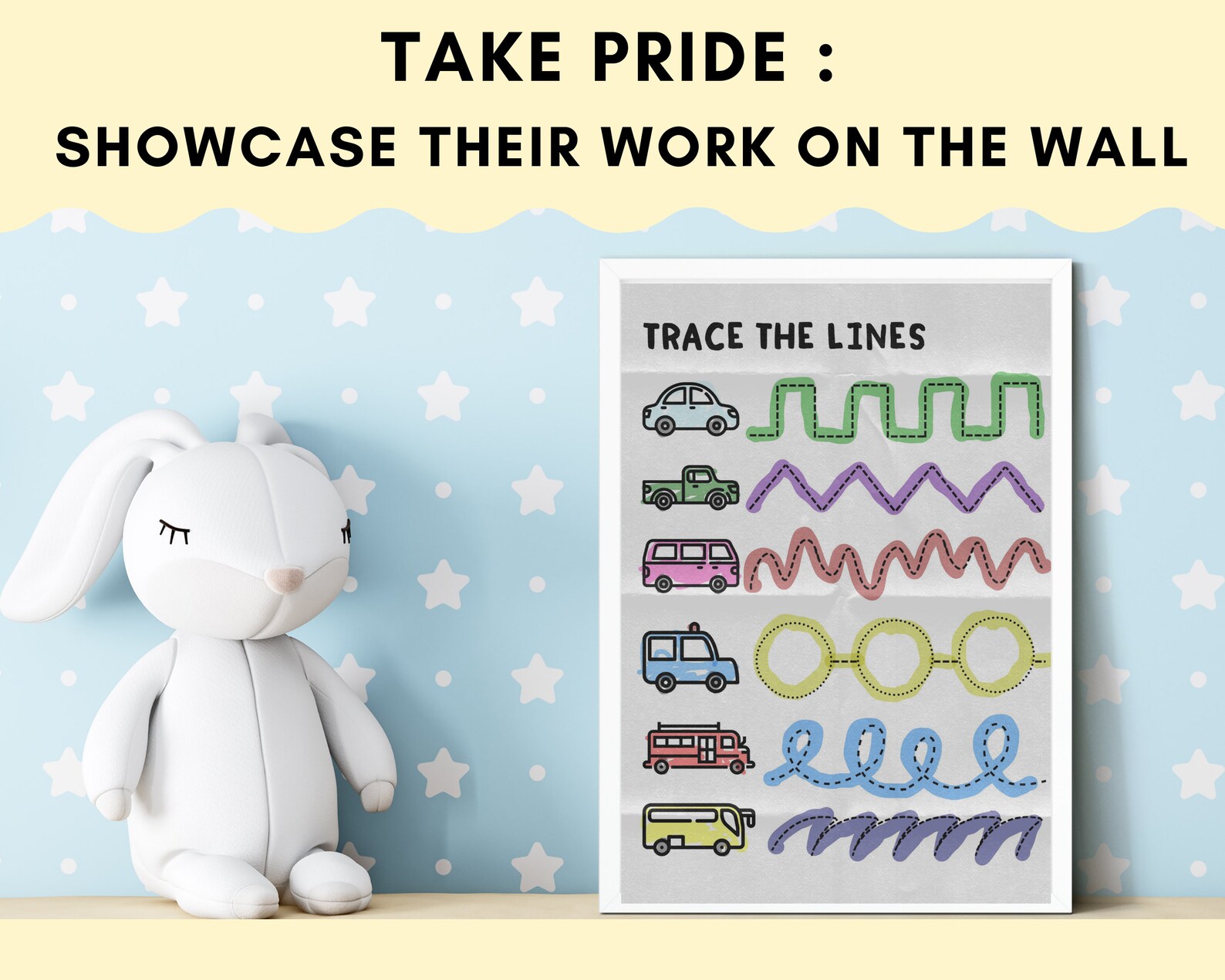 Printable Line Tracing Worksheet Kids Handwriting Exercise Printable ...