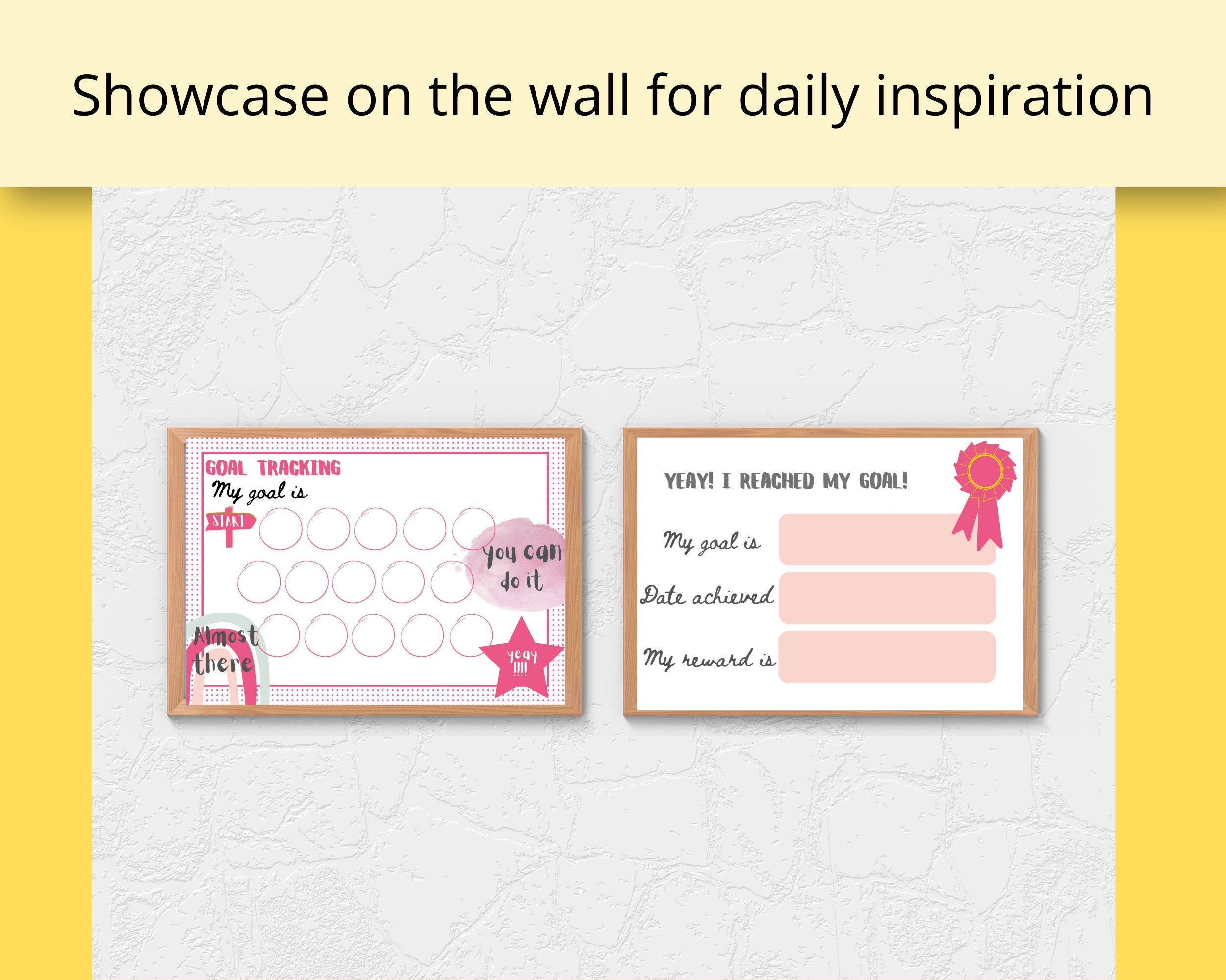 Kids Goal Tracking Printable Printable Planner BONUS - Etsy