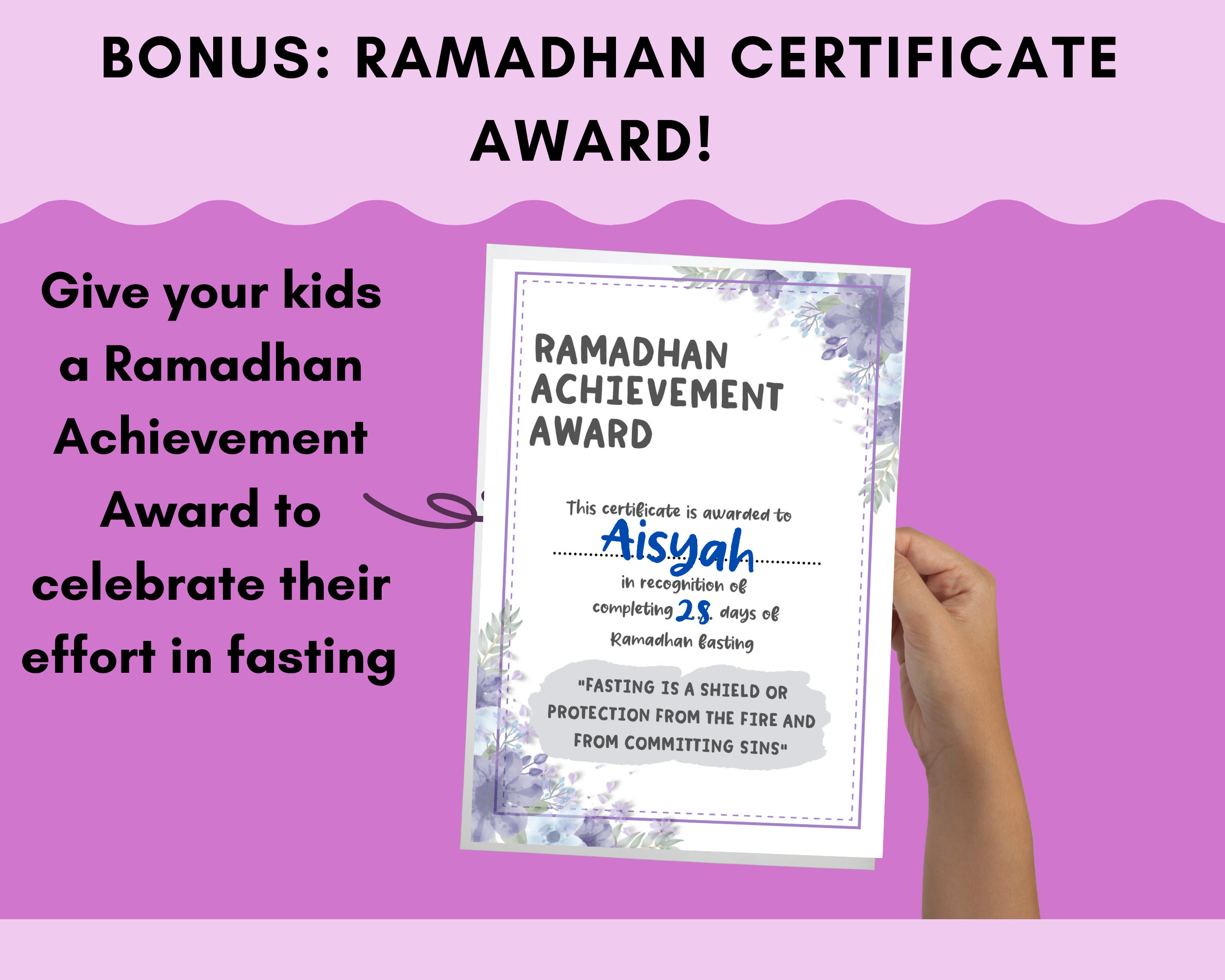 Printable Kids Ramadan Fasting Tracker for Kids Activity Ideas in ...