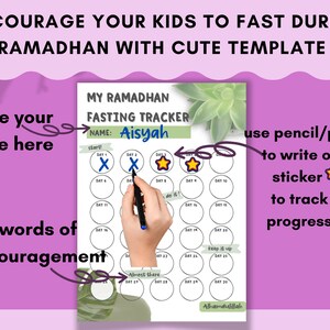 Printable Kids Ramadan Fasting Tracker BUNDLE Ramadan Activity With ...