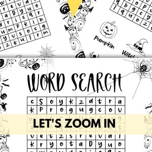 Printable Kids Activity Sheet Halloween Party Games Word Search ...