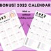 Printable Rainbow Planner Extra Pages BONUS: 2023 Calendar Kids ...