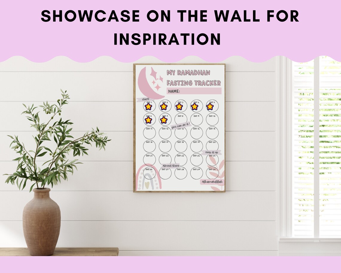 Printable Kids Ramadan Fasting Tracker Planning Ramadan Muslim Daily ...