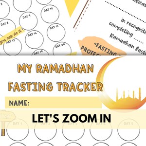Printable Kids Ramadan Fasting Tracker Planning Ramadan Muslim Daily ...