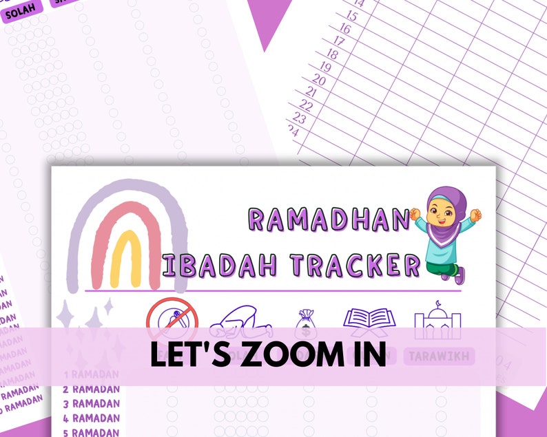 Printable Kids Ramadan Ibadah Tracker for Kids Activity Ramadan ...