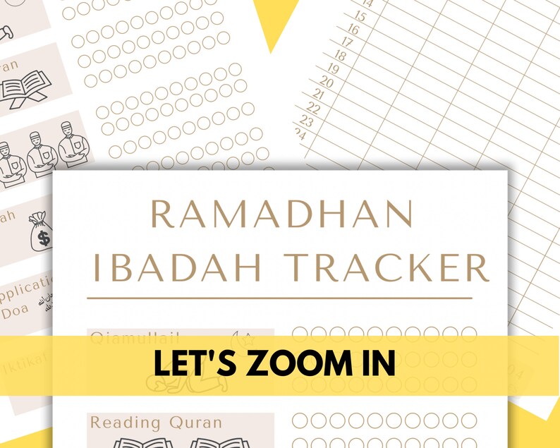 Printable Ramadan Ibadah Tracker Ramadan Activity With BONUS - Etsy