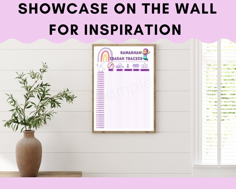 Printable Kids Ramadan Ibadah Tracker for Kids Activity Ramadan ...