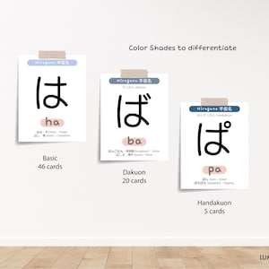 Japanese HIRAGANA Flashcards | Japanese Study (additional Sounds ...