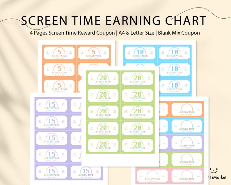 Screen Time Chart Checklist | Daily Screen Time Schedule | Summer ...